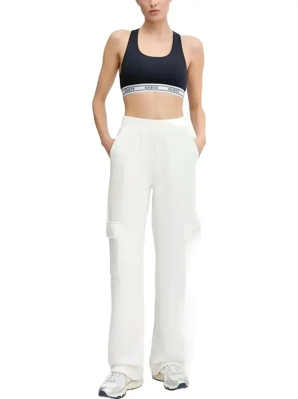 Guess Cargo-pocket Track Pants - White