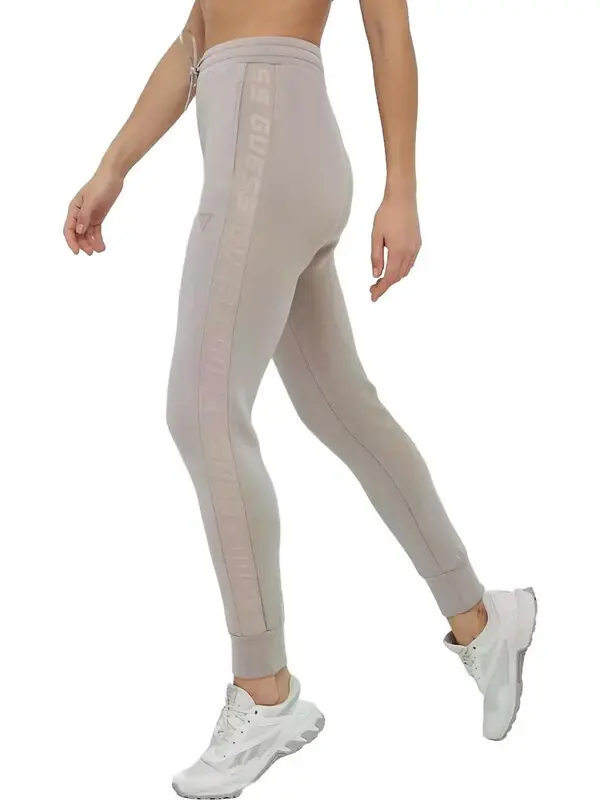 Guess Logo Detail Track Pants - Neutrals