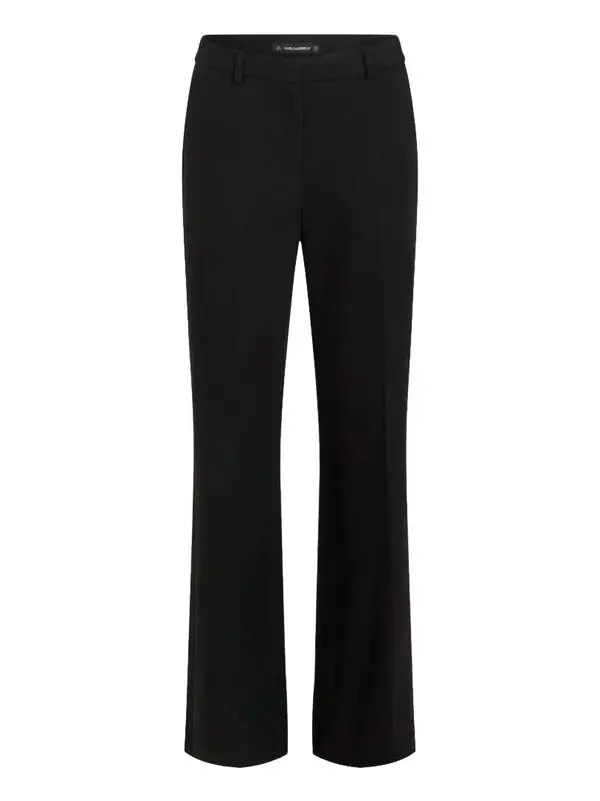 Karl Lagerfeld Slit Detail Trousers - Black