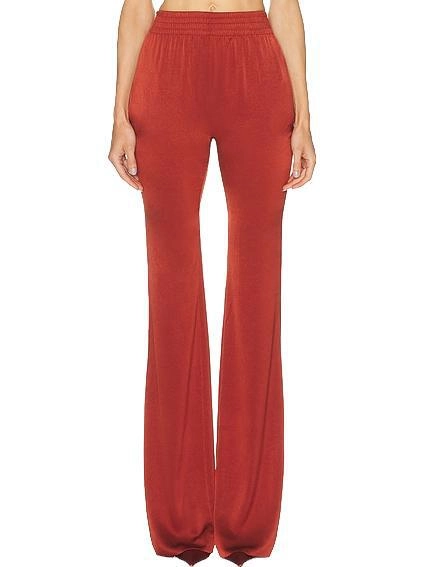 Atlein High Waist Bootcut Pant - Brique