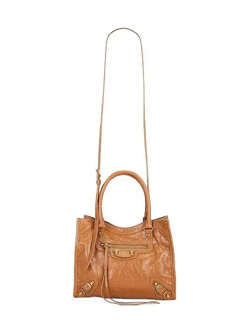 Balenciaga Le City Mini Tote Bag - Camel