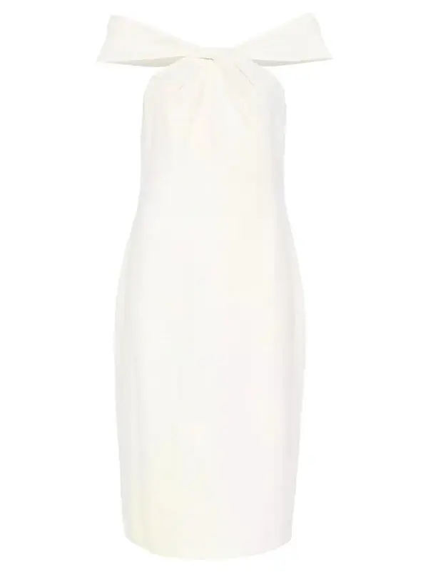 Ralph Lauren Twist Shoulder Midi Dress - Neutrals