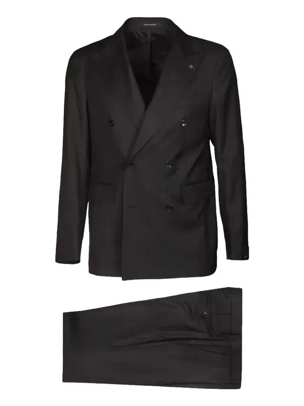 Tagliatore Double-breasted Tailored Suit - Black