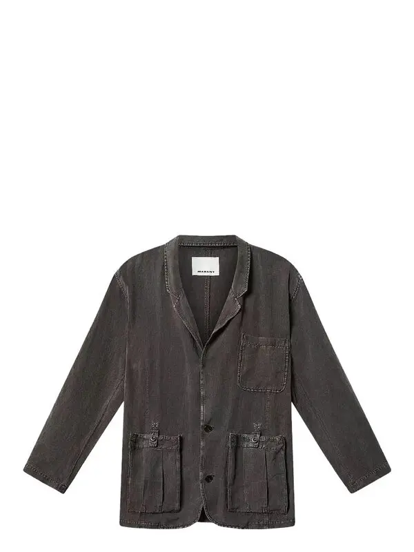 MARANT Stan Buttoned Pocket Blazer - Grey