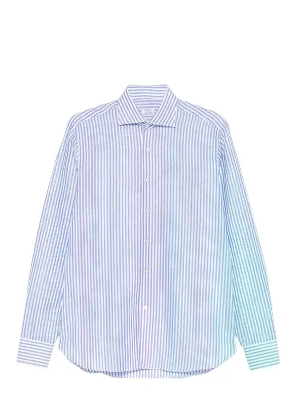 BORRIELLO NAPOLI Striped Shirt - Blue