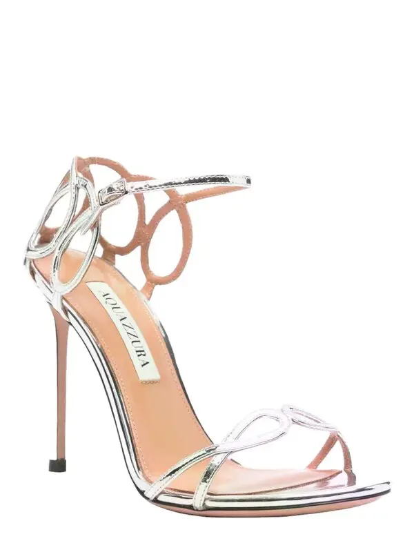 AQUAZZURA Hula Cutout-strap Sandals - Silver