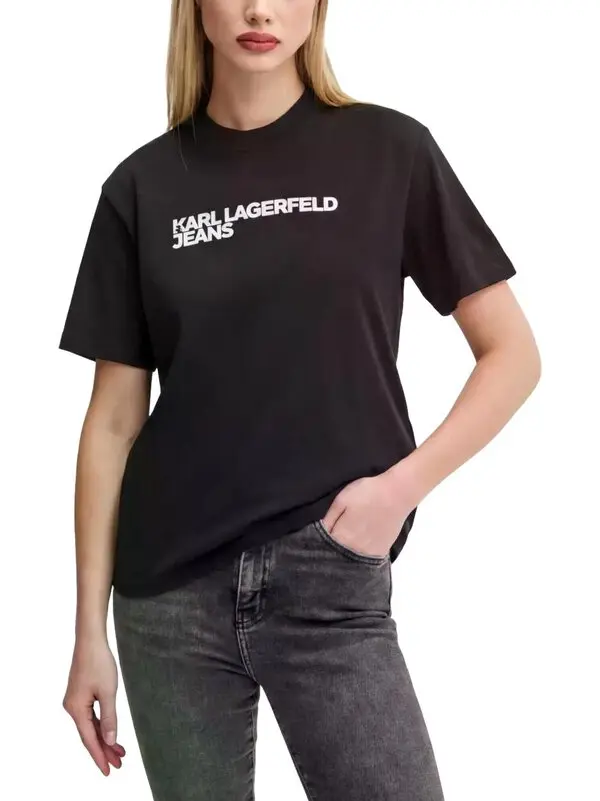 Karl Lagerfeld Logo-print Short-sleeve T-shirt - Black