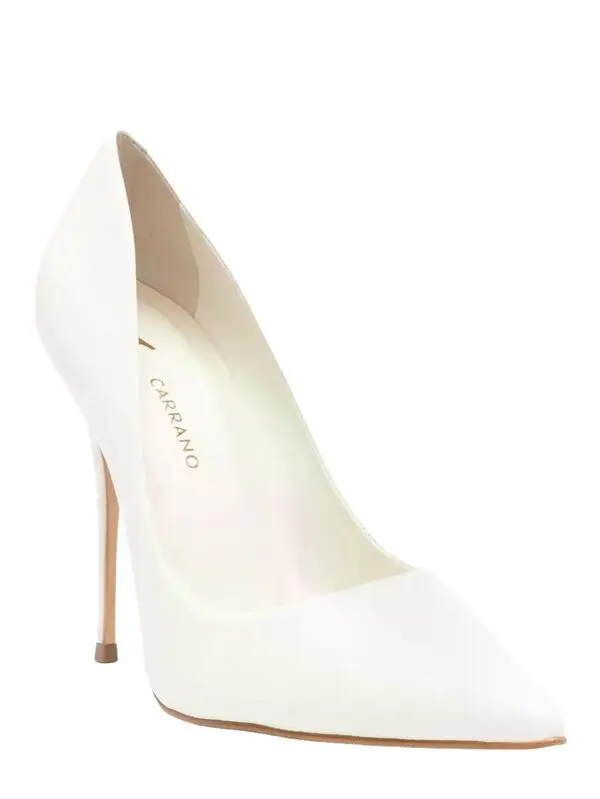 ANDREA CARRANO Pointed Toe Stiletto Heel Pumps - Neutrals