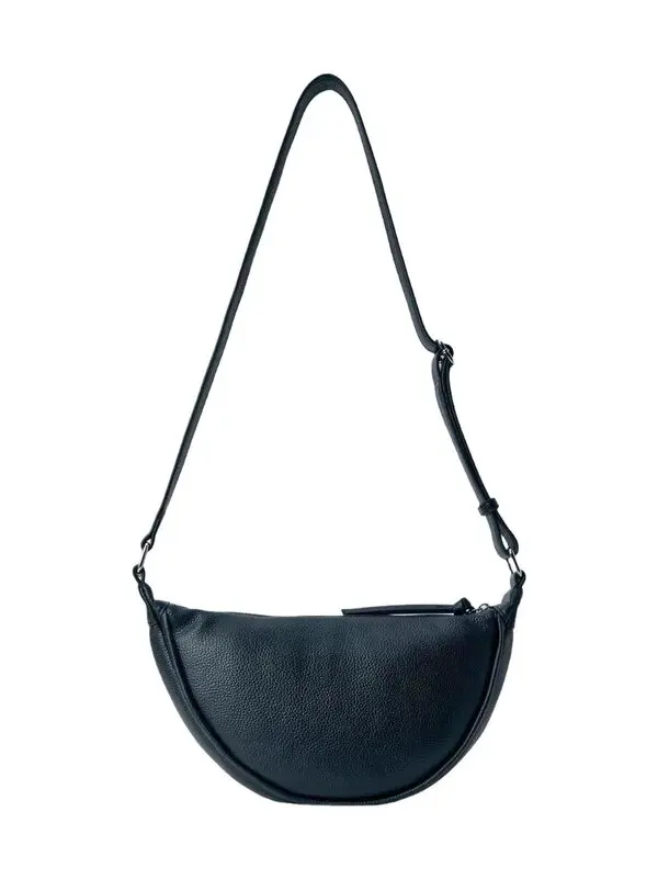 VIVIENNE WESTWOOD Lacey Half-moon Crossbody Bag - Black