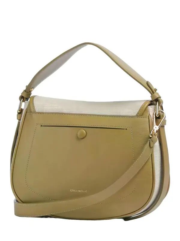 COCCINELLE Buckle Leather Tote Bag - Neutrals