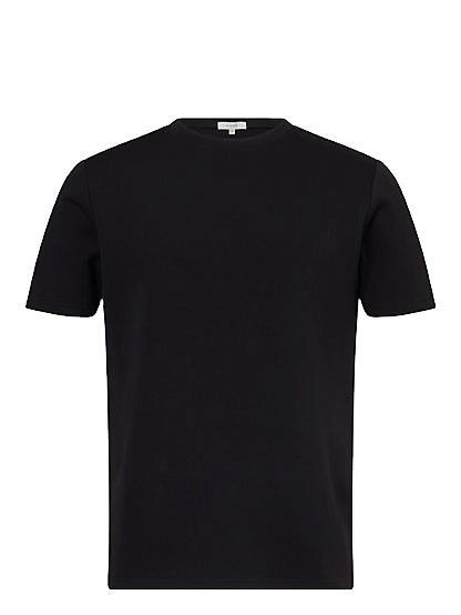 ARNE Essential Luxe Crewneck Stretch-cotton Blend T-shirt - Black