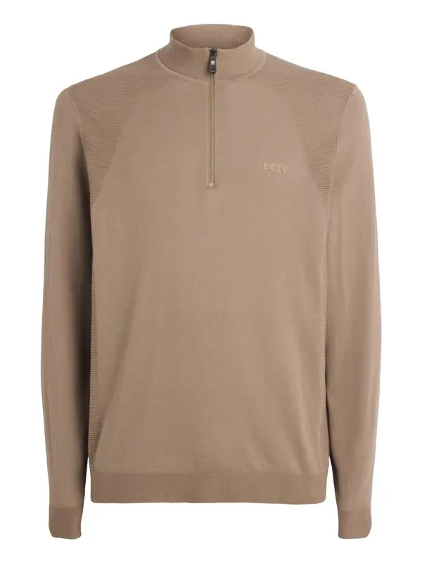 BOSS Momentum Lite Quarter-zip Sweatshirt - Green