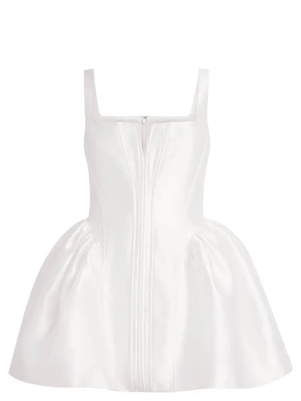 SELF-PORTRAIT Bustier Mini Dress - White