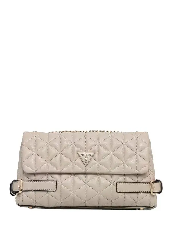 Guess Quilted Chain Tote Bag - Neutrals