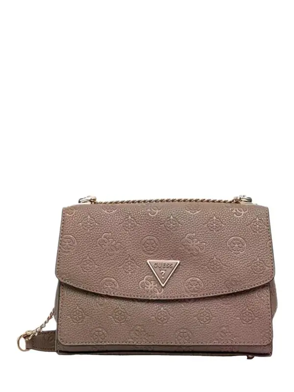 Guess Cresidia Embossed Chain Cross Body Bag - Neutrals