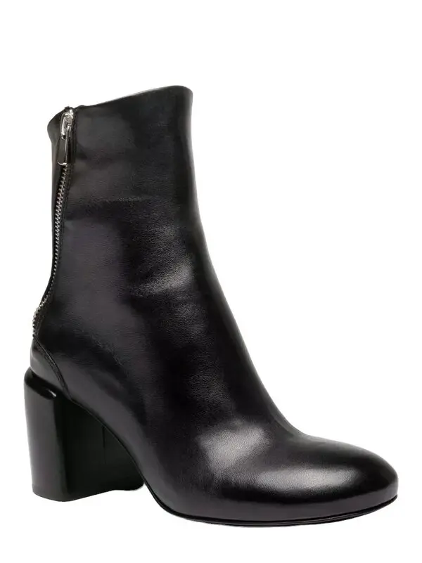 Officine Creative Felicia Zip Leather Boots - Black