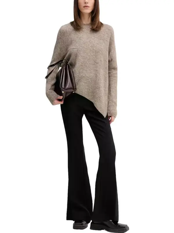 ALLSAINTS Lock Asymmetric Hem Sweater - Neutrals