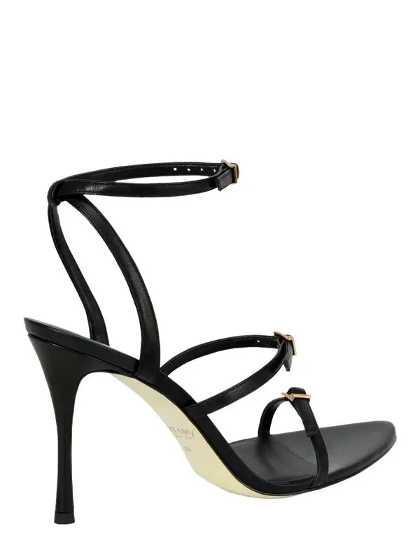 POTAMY Buckle Strap Sandals - Black
