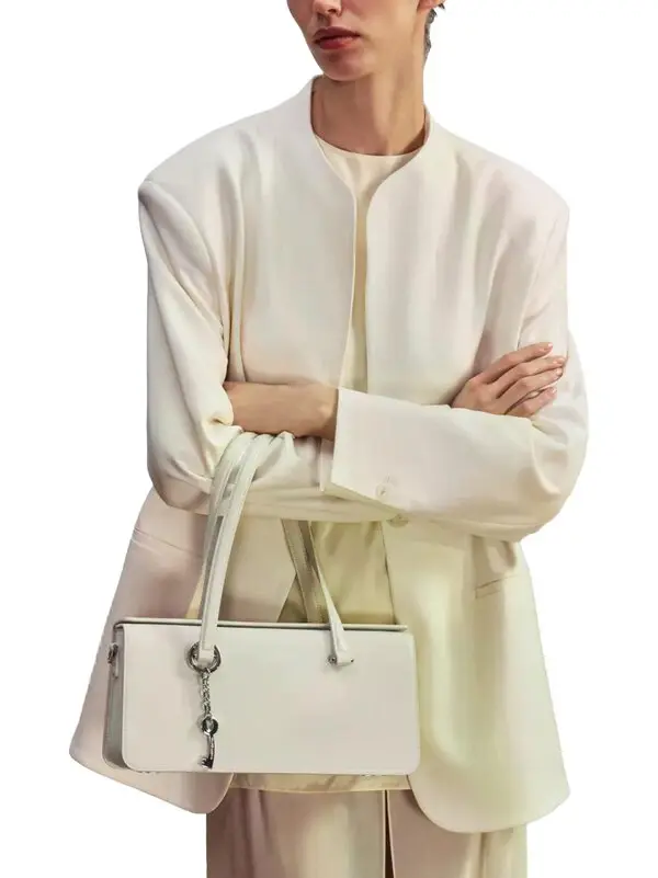 POTAMY Charm Leather Shoulder Bag - Neutrals