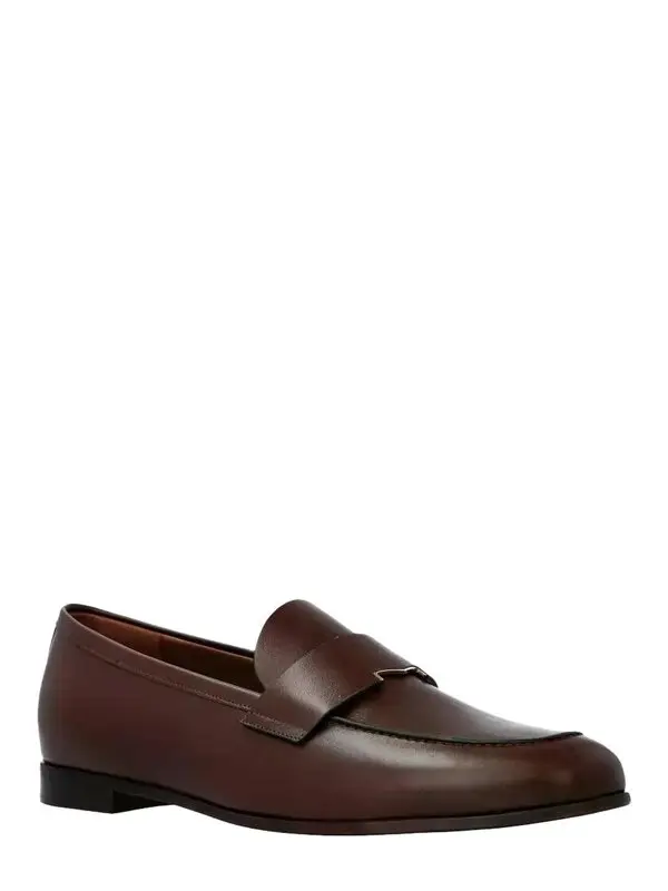 Max Mara Regent Leather Loafers - Brown