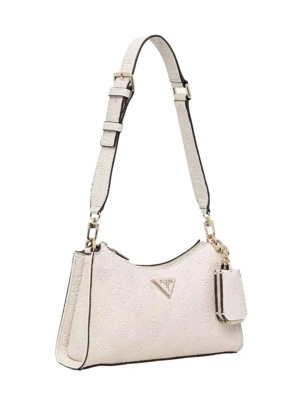 Guess Cresidia 4g Embossed Shoulder Bag - Neutrals