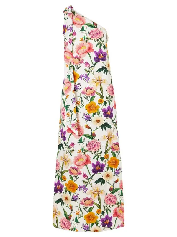 Borgo De Nor Lani One-shoulder Floral Print Maxi Dress - Multi