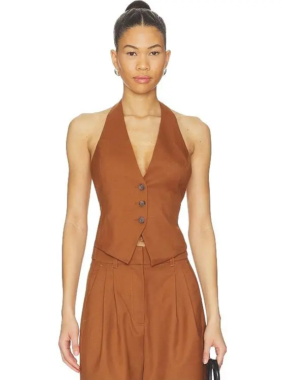 Ronny Kobo Lido Vest In . Also - Rust