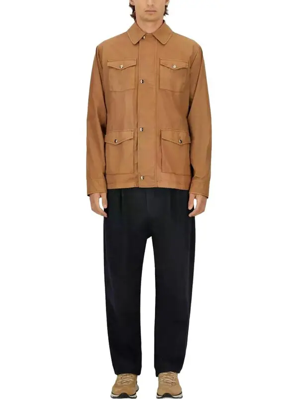 Herno Flap Pocket Drawstring Jacket - Neutrals