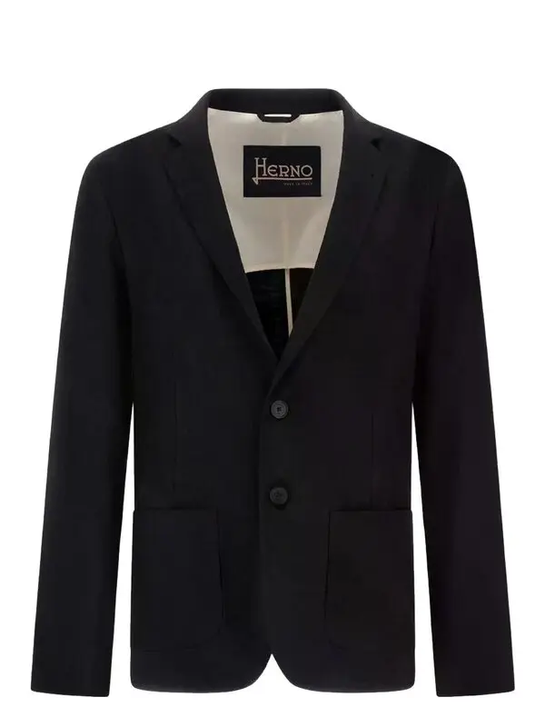 Herno Single-breasted Blazer - Black