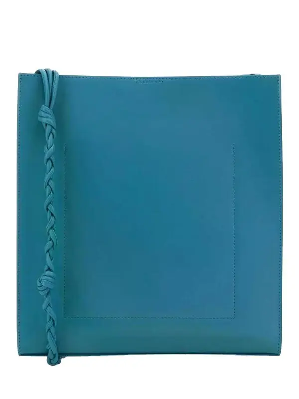 JIL SANDER Braided Detail Shoulder Bag - Blue