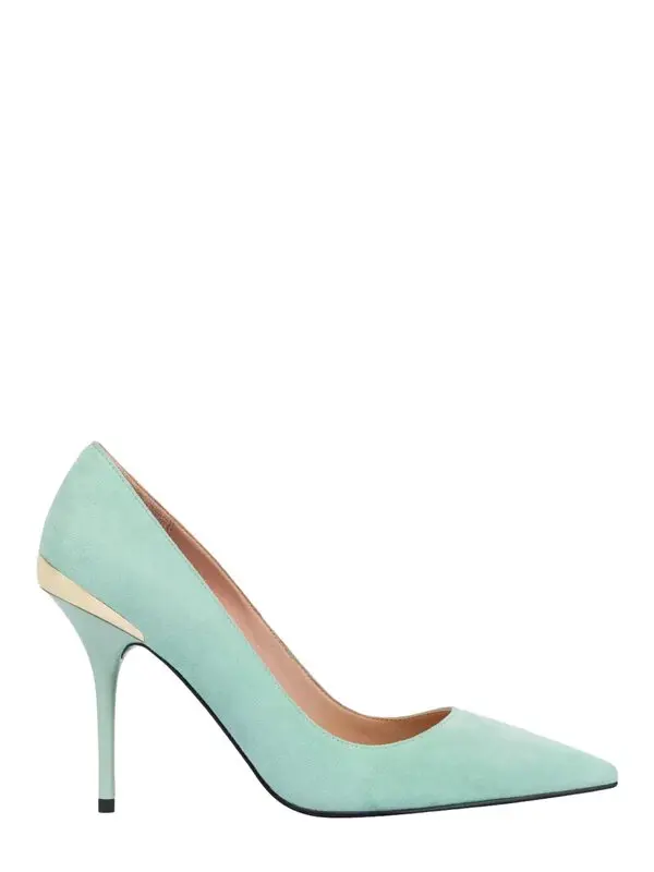 Moschino Pointed Toe Stiletto Heel Pumps - Blue