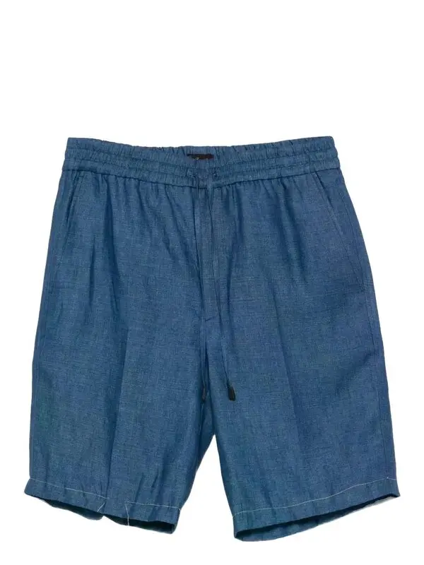 Brioni Drawstring Waistband Shorts - Blue