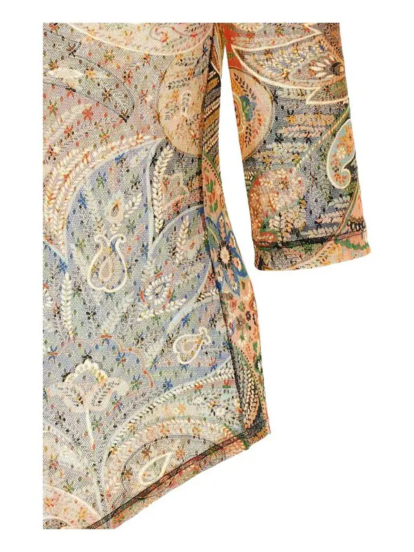 Etro Paisley-print Bodysuit - Neutrals