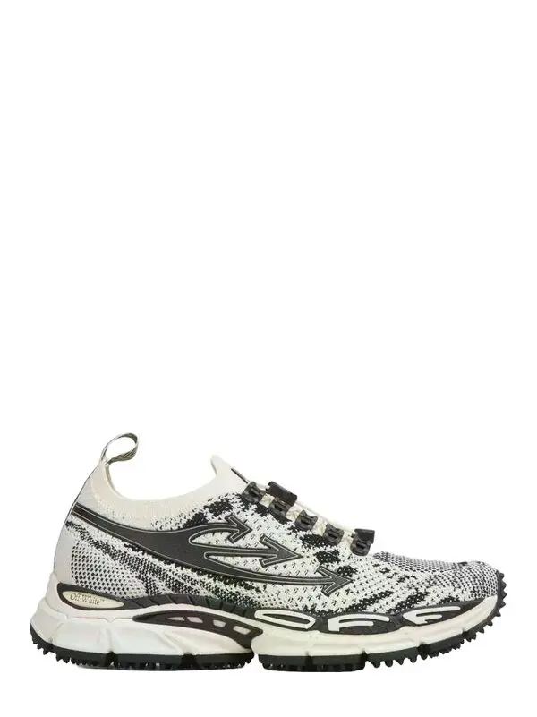 Off-White Be Right Back Knit Light Lace-up Sneakers - Black