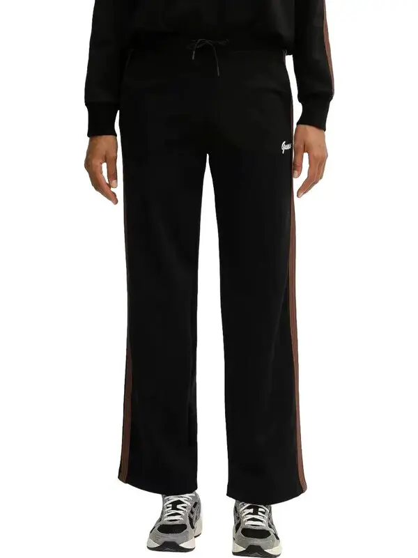 Guess Striped Track Pants - Black