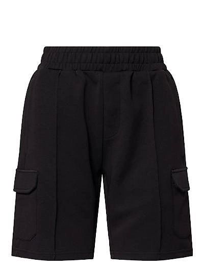ARNE Everyday Lux Cotton-blend Cargo Shorts - Black