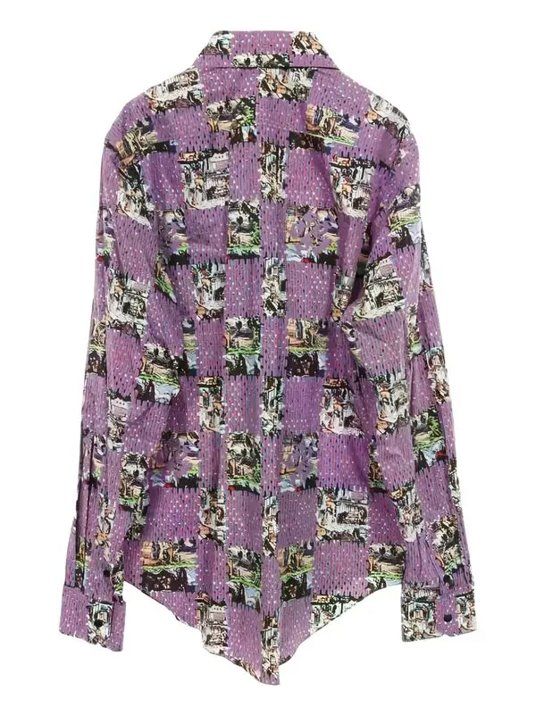 LOUIS VUITTON 2020s Damier Shirt - Purple