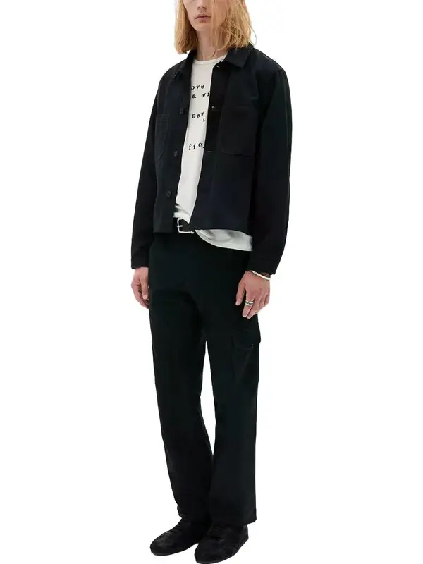 ANN DEMEULEMEESTER Vito Cargo Canvas Trousers - Black