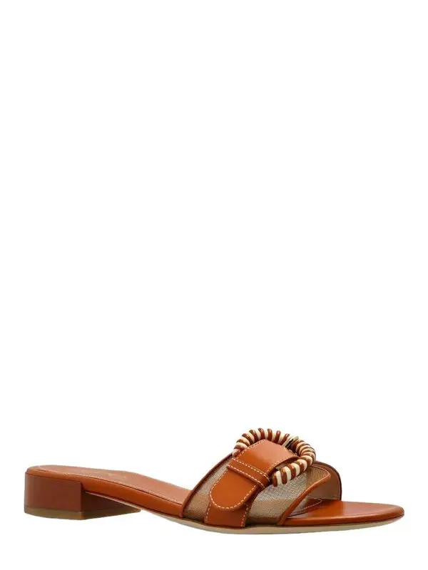 Rodo Buckle Strap Sandals - Brown