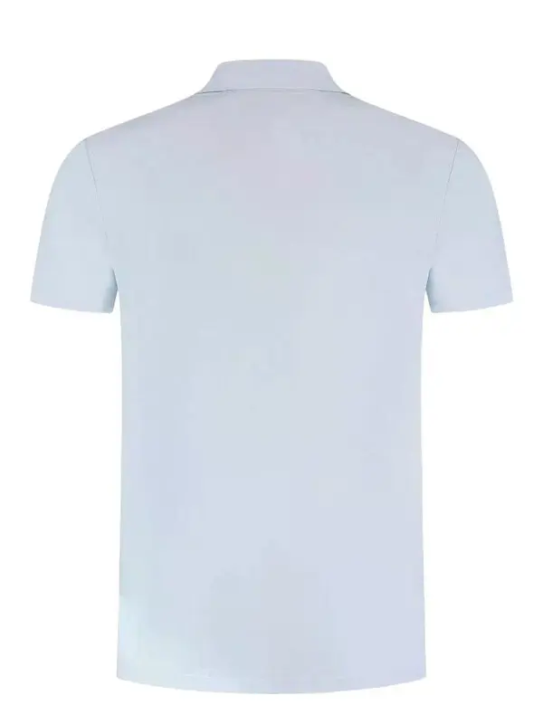 ZANONE Button Short-sleeve Polo Shirt - Blue