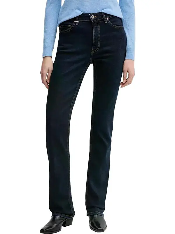 BENETTON United Colors Of Boot-cut Jeans With Contrast Stitching - Blue