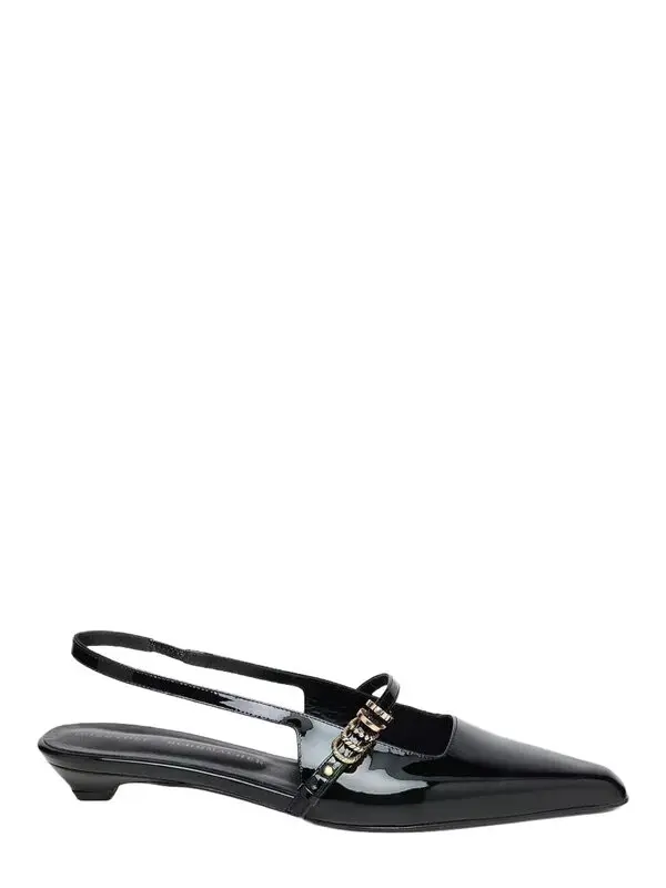 Dorothee Schumacher Ring-embellished Slingback Pumps - Black