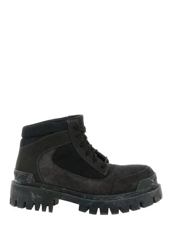 Balenciaga Combat Strike Low Boots - Grey