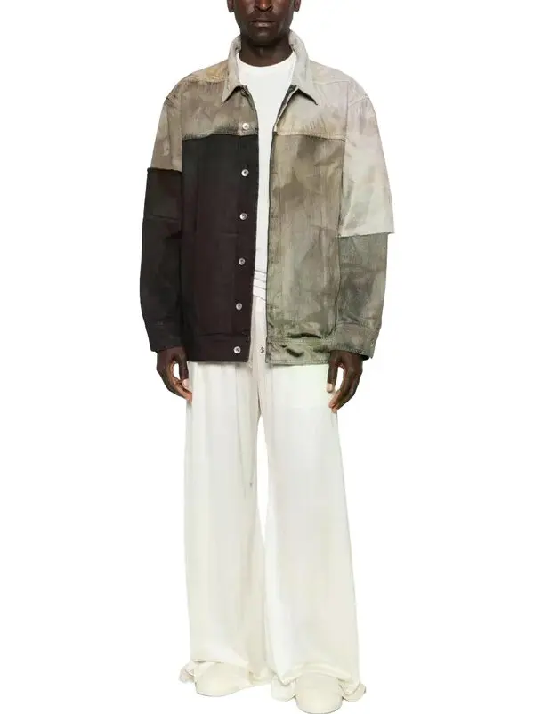 Rick Owens Jumbo Worker Panelled Jacket - Neutrals