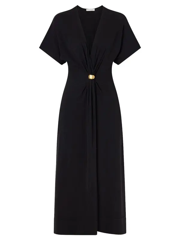 Altuzarra Rena Embellished Jersey Maxi Dress - Black