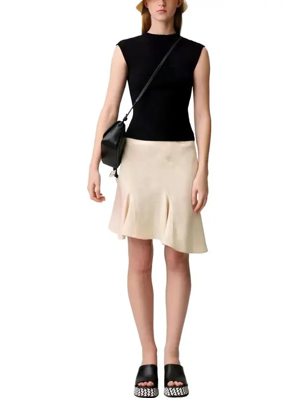 Claudie Pierlot Sleeveless Mock-neck Top - Black