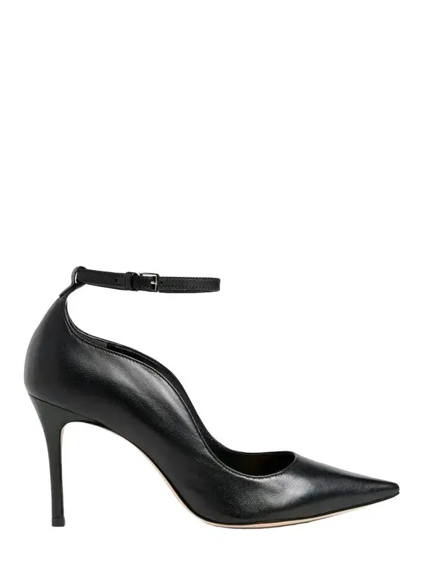 Cinq À Sept Riley Soft Curve Ankle-strap Pointed Pumps - Black