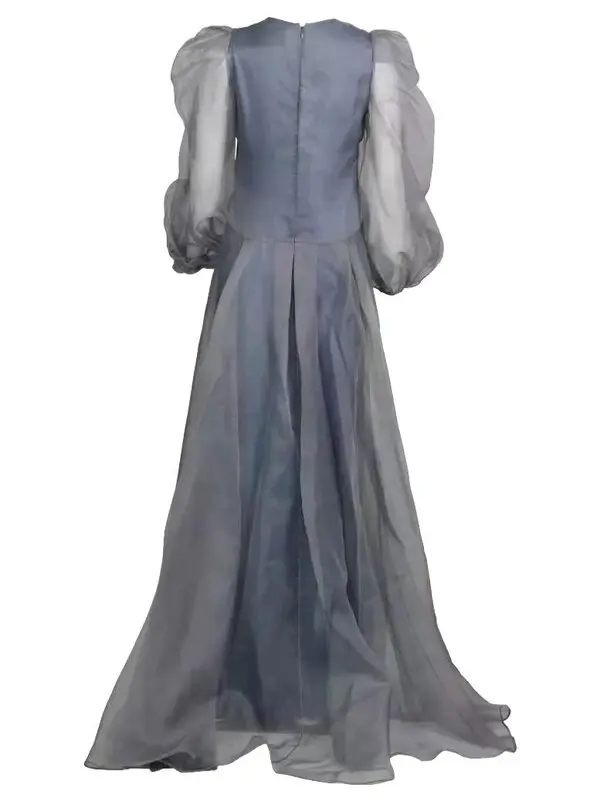 Valentino Garavani Puff Sleeve Maxi Dress - Blue