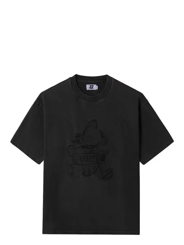Izzue Embossed-graphic T-shirt - Black