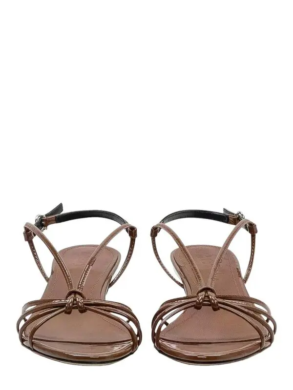 AeydĒ Amara Knotted Strap Sandals - Brown